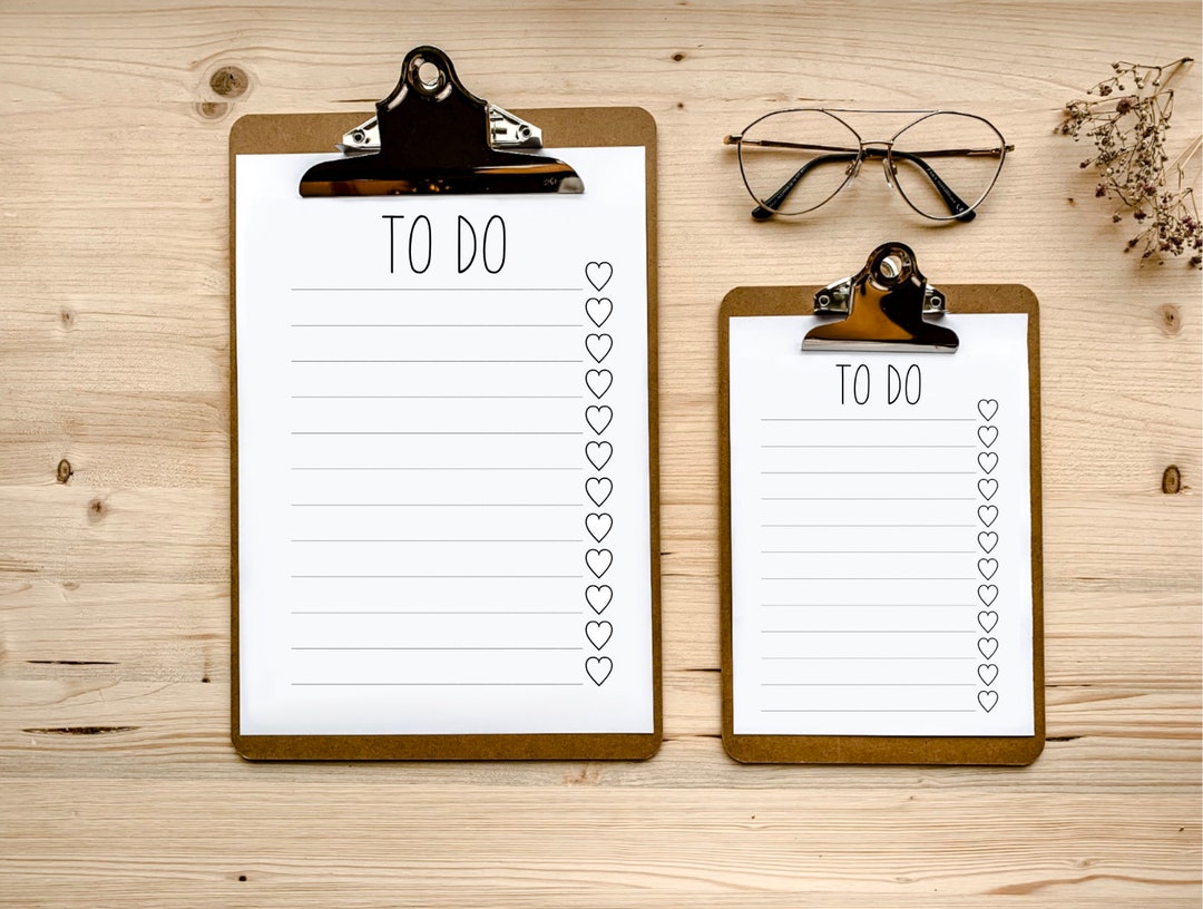 To Do Clipboard A5 & A4 2024 - Etsy