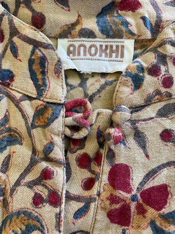70’s, Anokhi, Maxi Dress, Kimono, Jacket, Block Print… - Gem