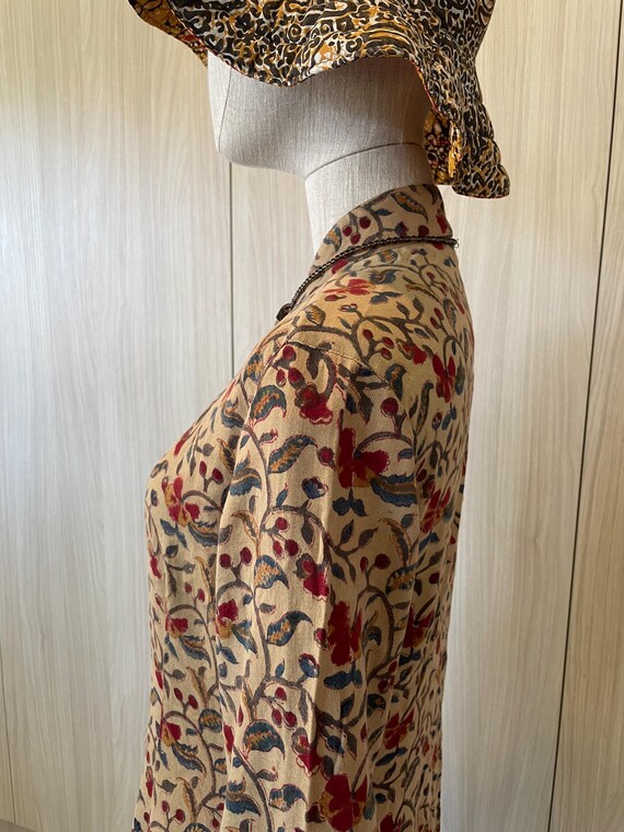 70’s, Anokhi, Maxi Dress, Kimono, Jacket, Block Print… - Gem