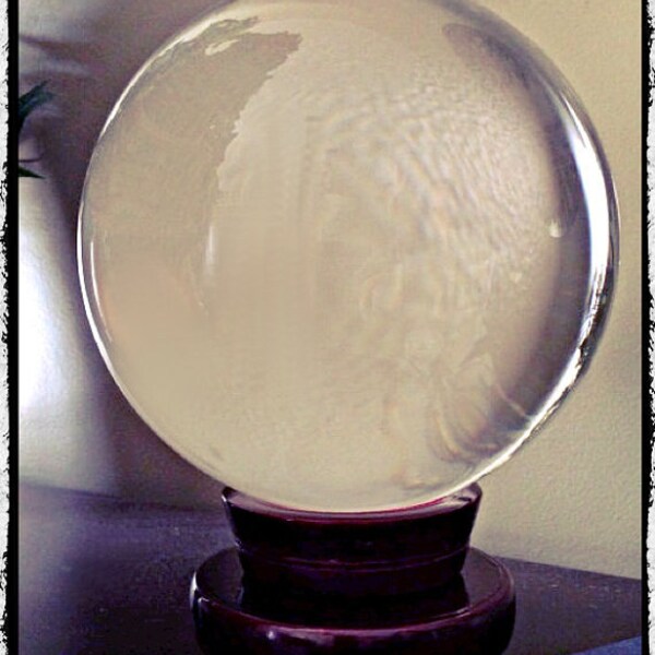 Large Crystal Ball - Etsy