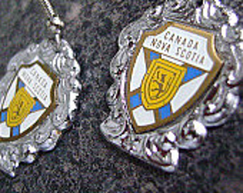 NOVA SCOTIA Crest Collector Spoon Earrings Recycled - Etsy