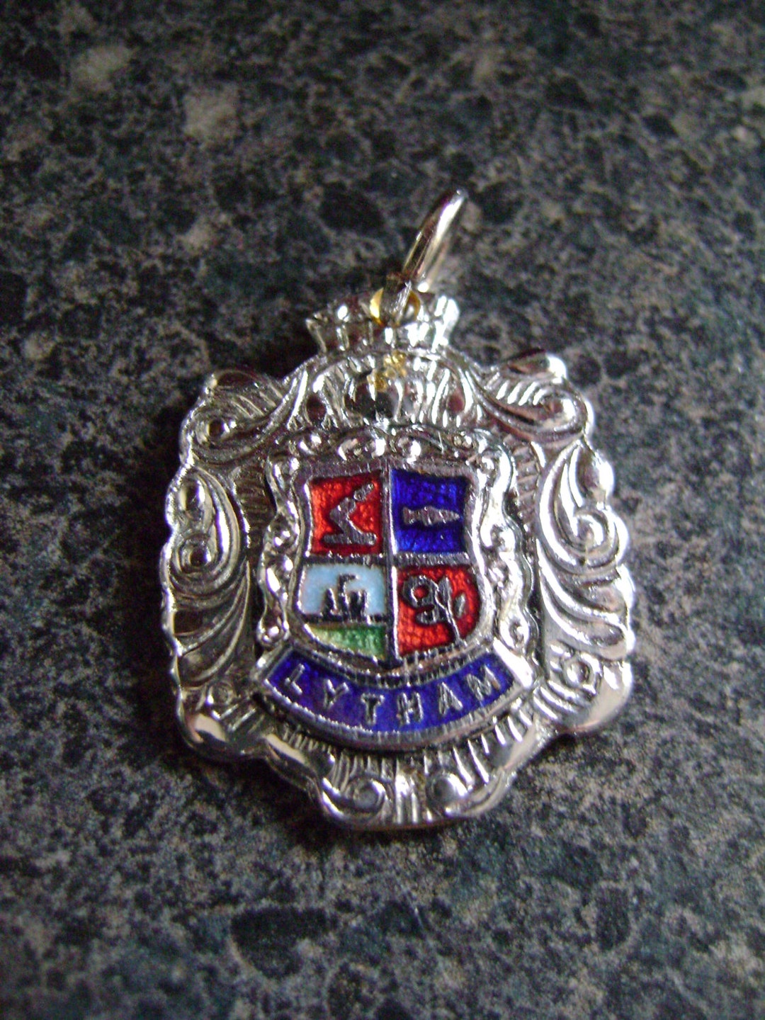 LYTHAM Pendant, Coat of Arms, Lytham Pendant, Keychain, Repurposed ...