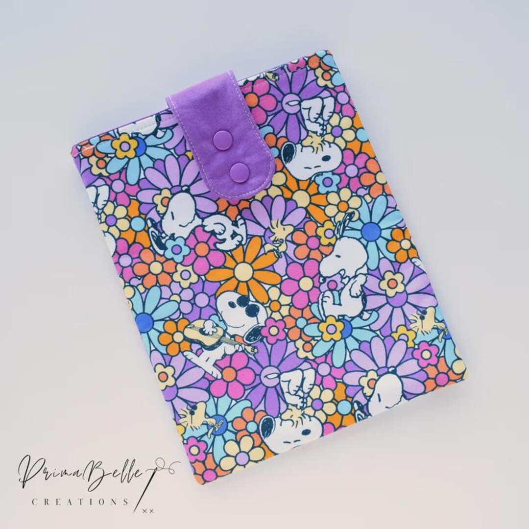 Book Sleeve - Peanuts Snoopy Flower Power - Small - Etsy