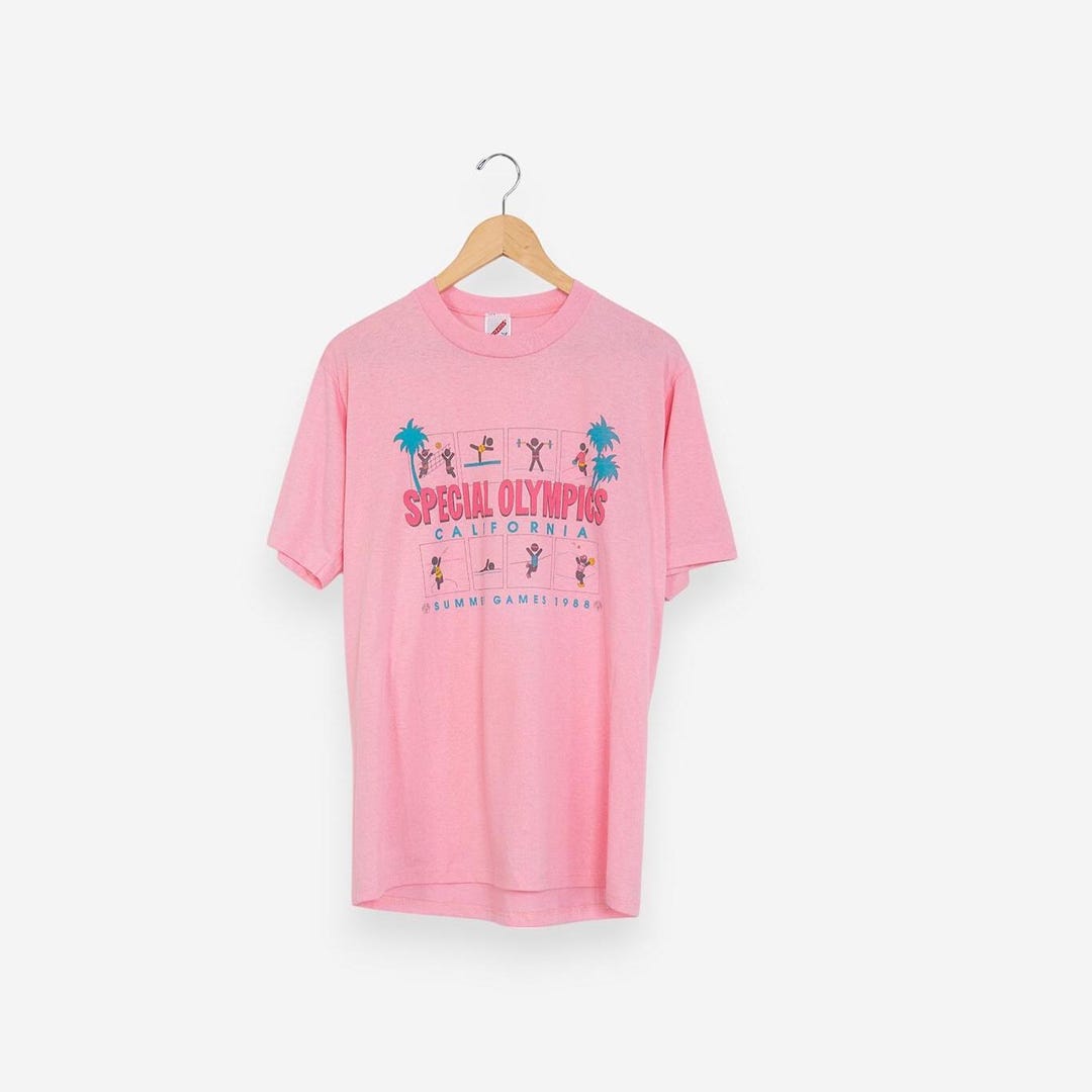 Vintage 80s Pink Special Olympics Summer Games 1988 Single Stitch ...