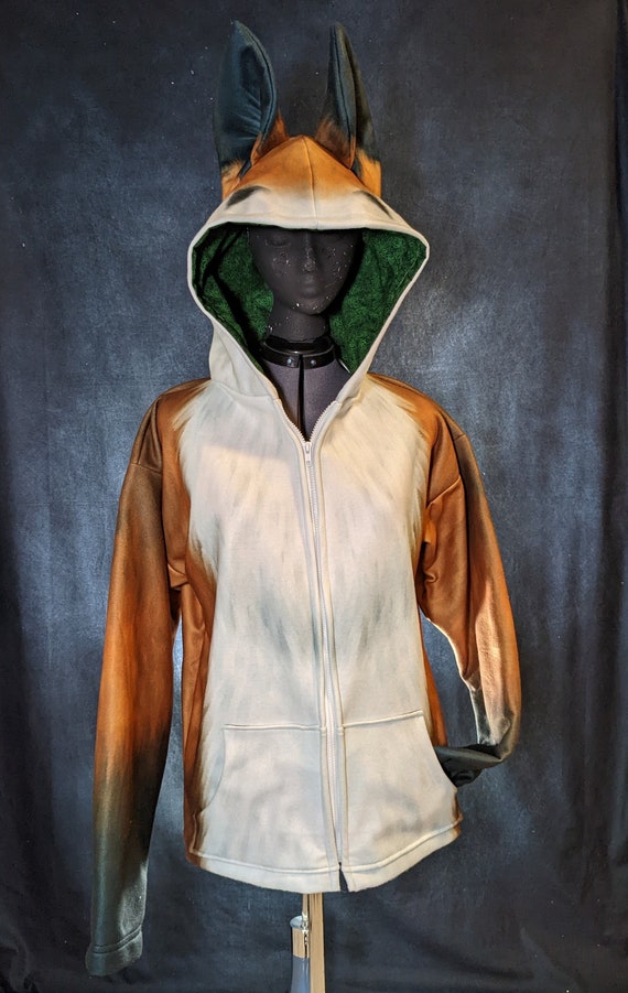 Red Fox Hoodie | Etsy