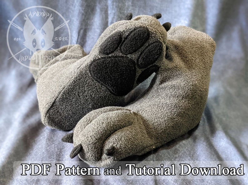 Fleece Sockpaw Pattern and Tutorial | Etsy