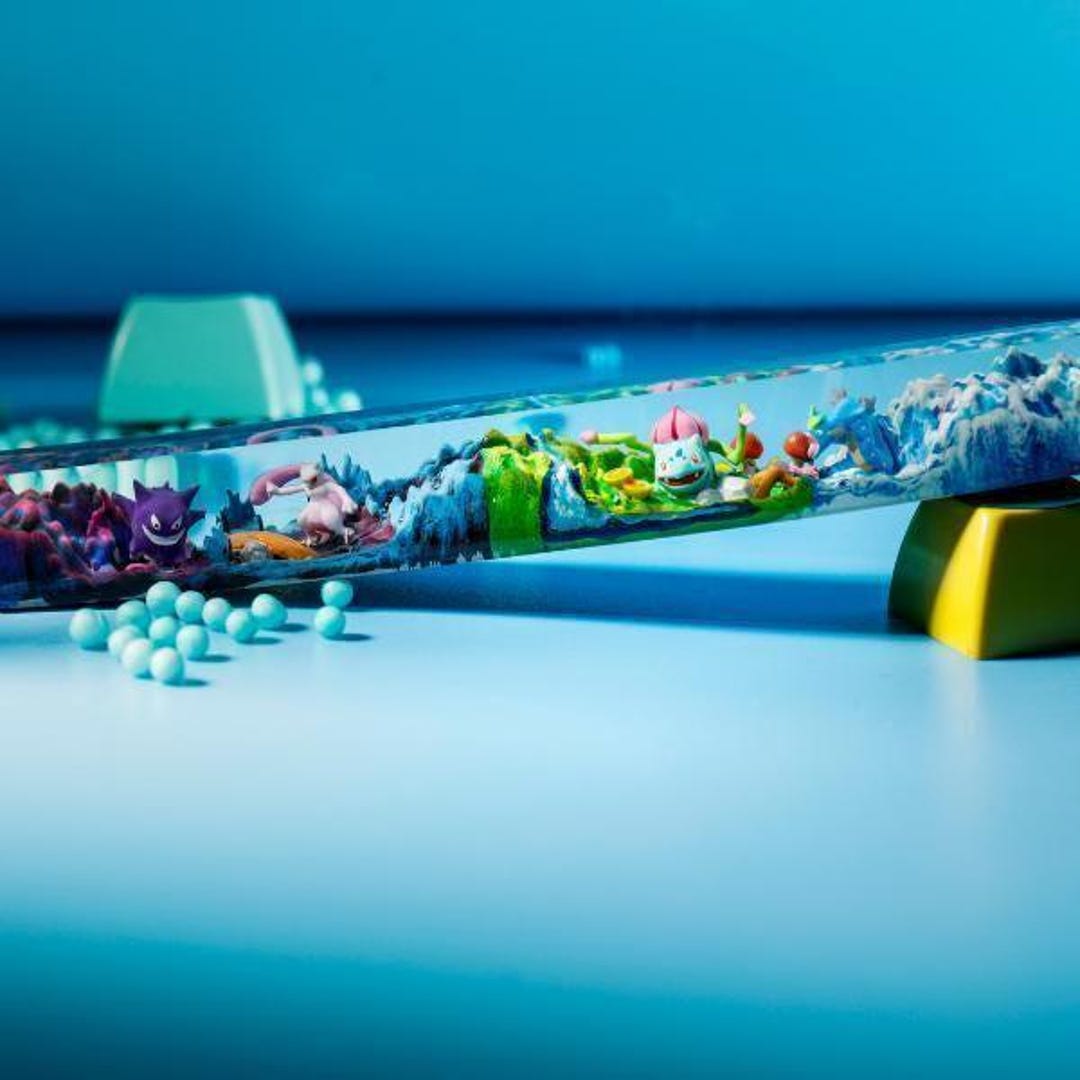 Custom Pokemon Resin Spacebar Keycap, Mechanical Keyboard Artisan ...