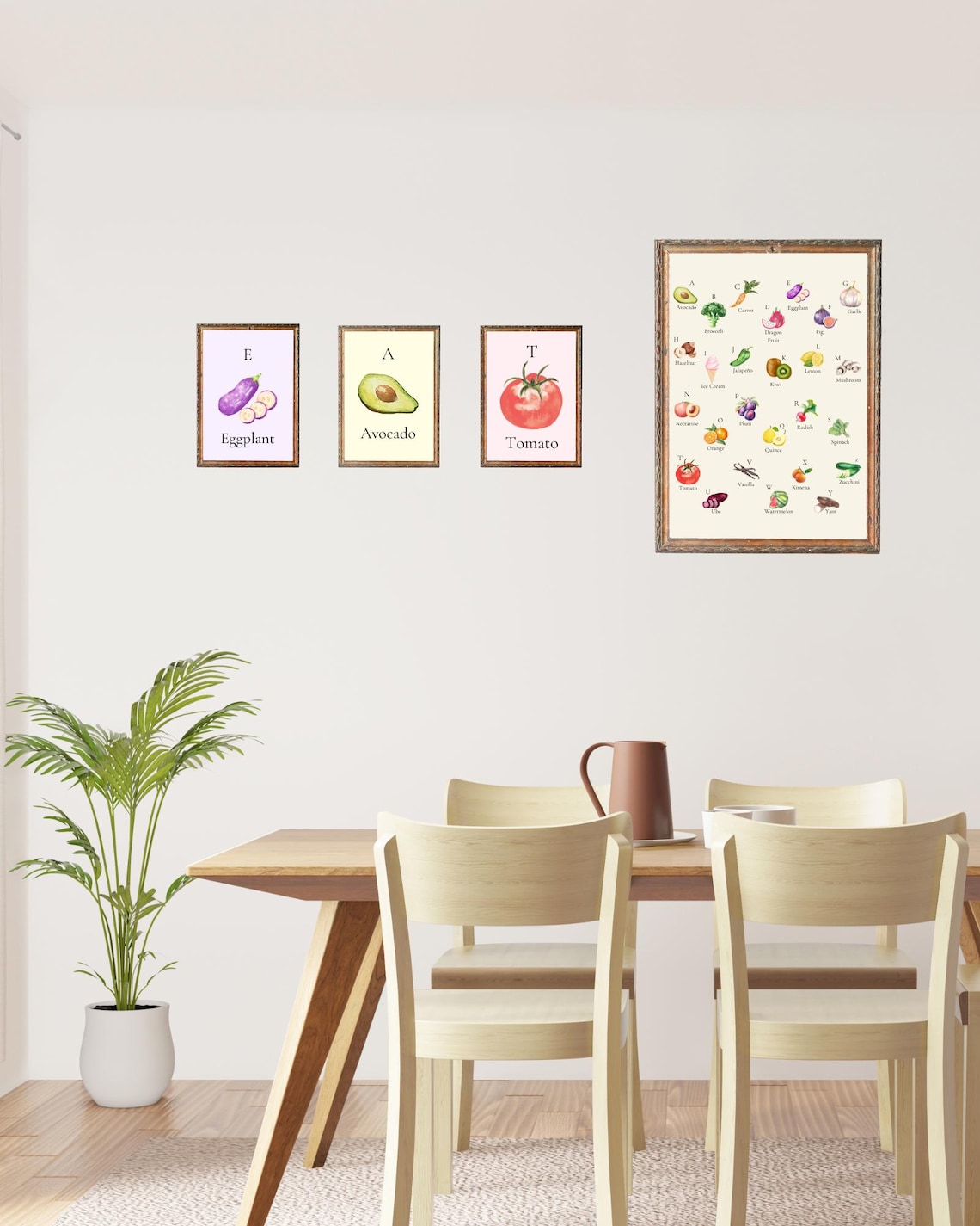 A-Z Fruit and Vegetable Poster - Etsy