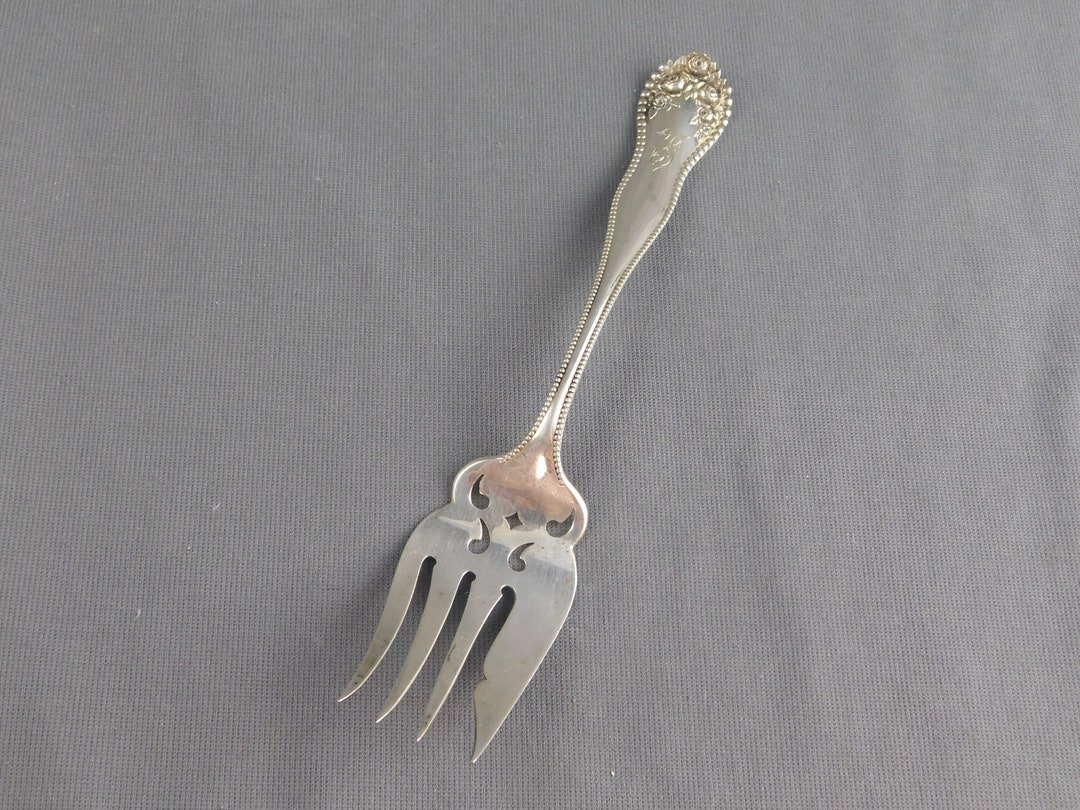 Antique Elegant Gorham Lancaster Pattern Sterling Silver Meat Fork With ...
