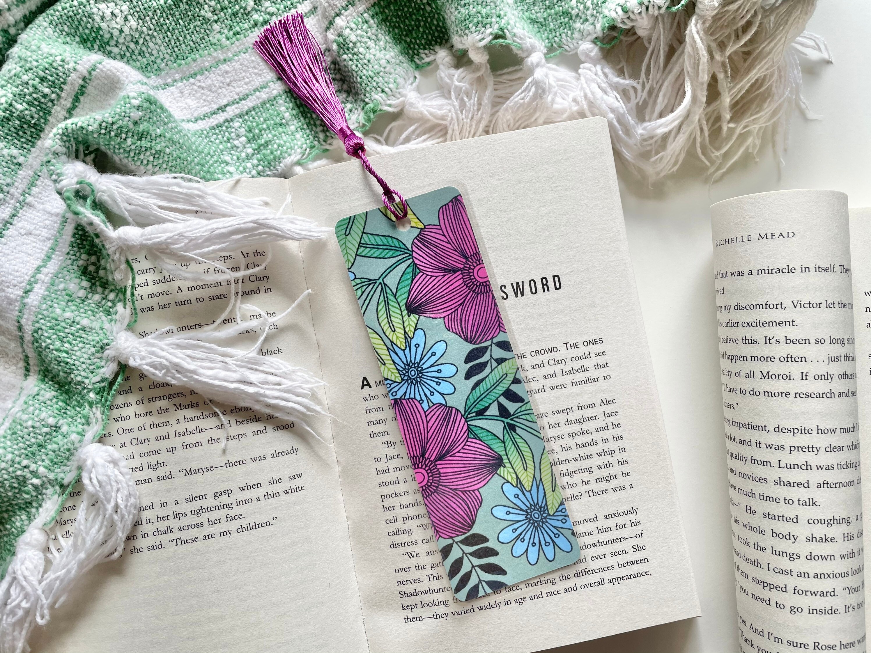 Bookmark planner book journal diary bookmark floral | Etsy