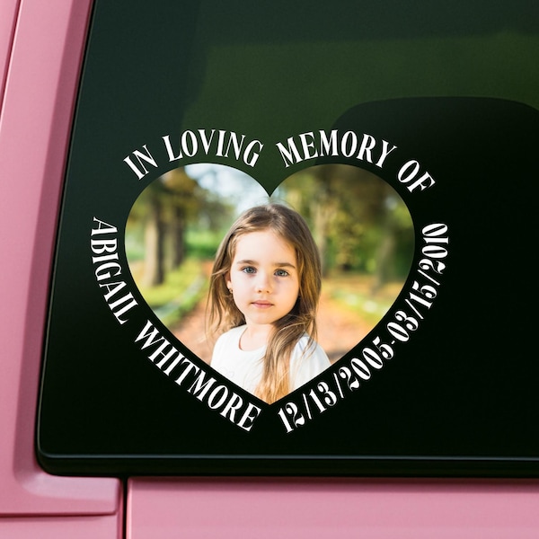 In Loving Memory Car Decal - Etsy