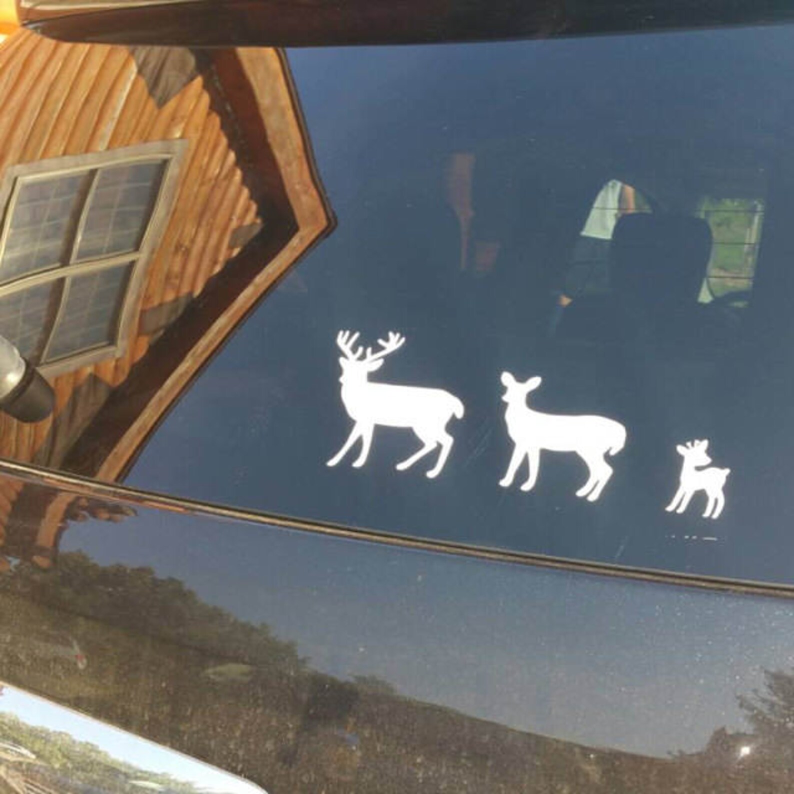 Deer Family Car Window Decal Country Decal - Etsy
