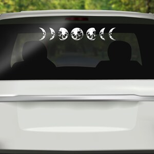 Moon Cycle Car Decal, Lunar Cycle, Astronomy Decal, Moon Sticker ...