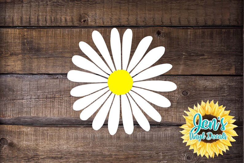 Daisy Yeti Cup Decal Realistic Daisy Flower Daisy Car - Etsy