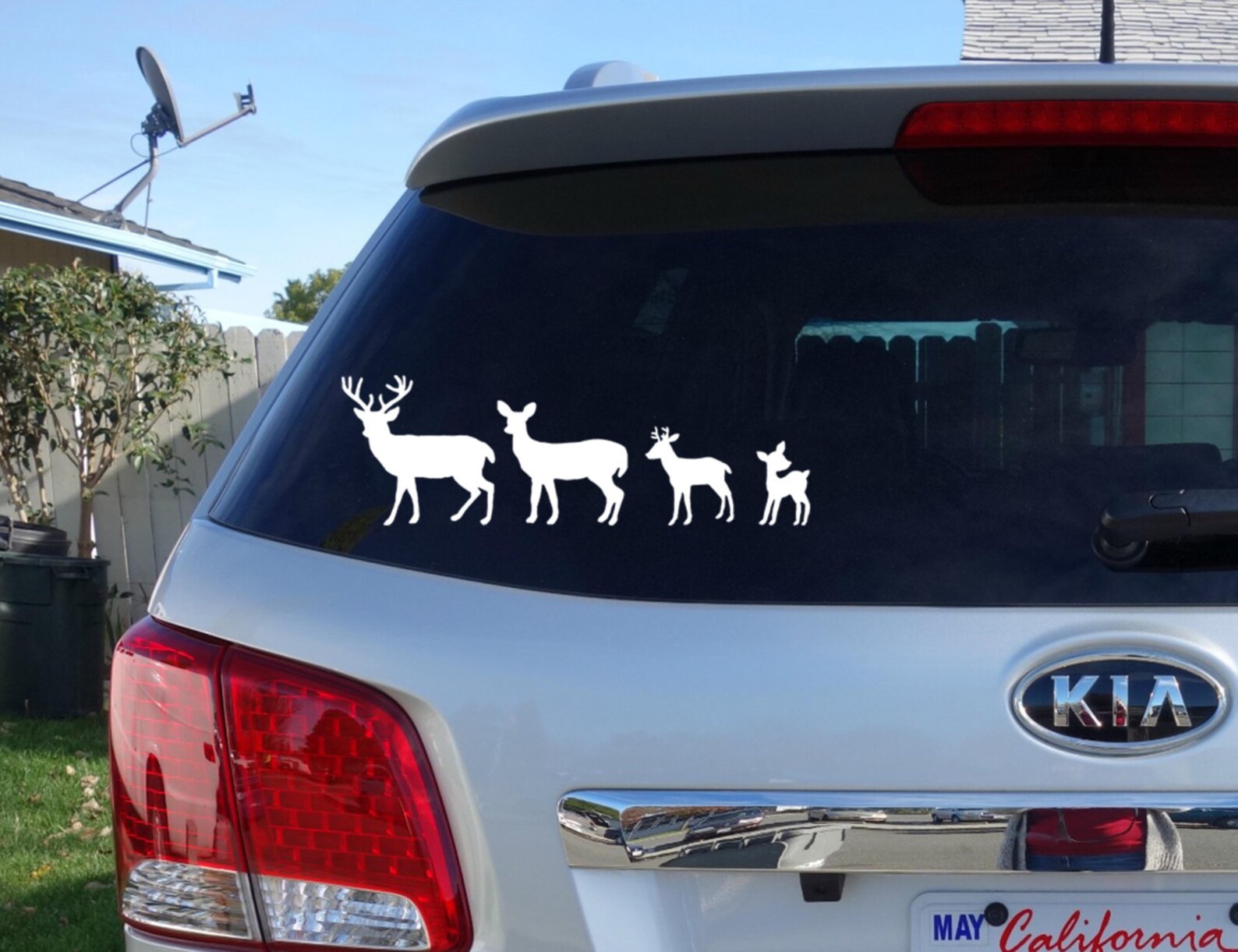 Deer Family Car Window Decal Country Decal - Etsy