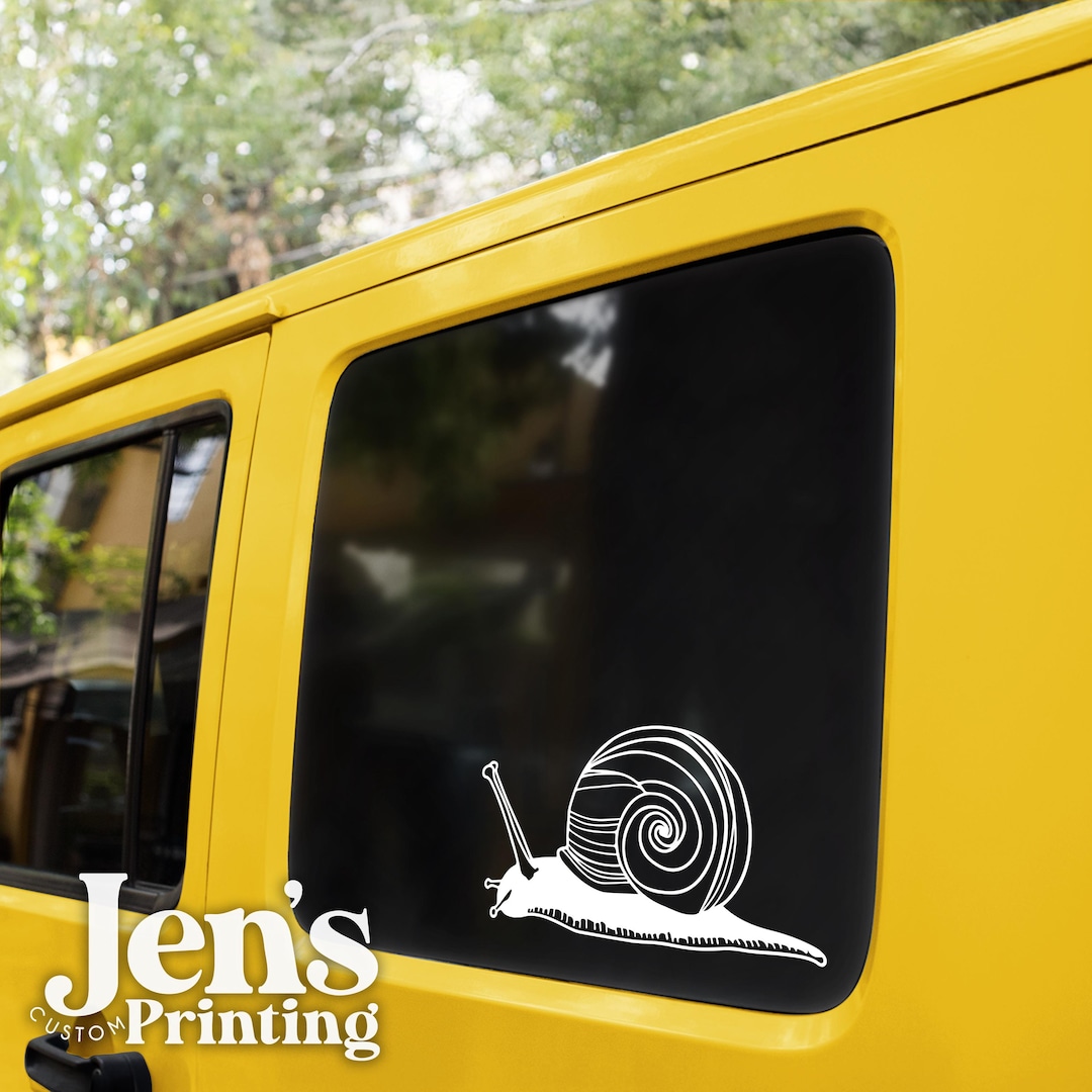 Snail Vinyl Decal & Tumbler Design – Cute Snail Sticker for Car, Laptop ...