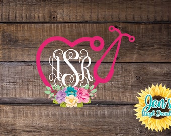 Nurse Monogram - Etsy