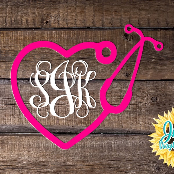 Stethoscope Monogram - Etsy