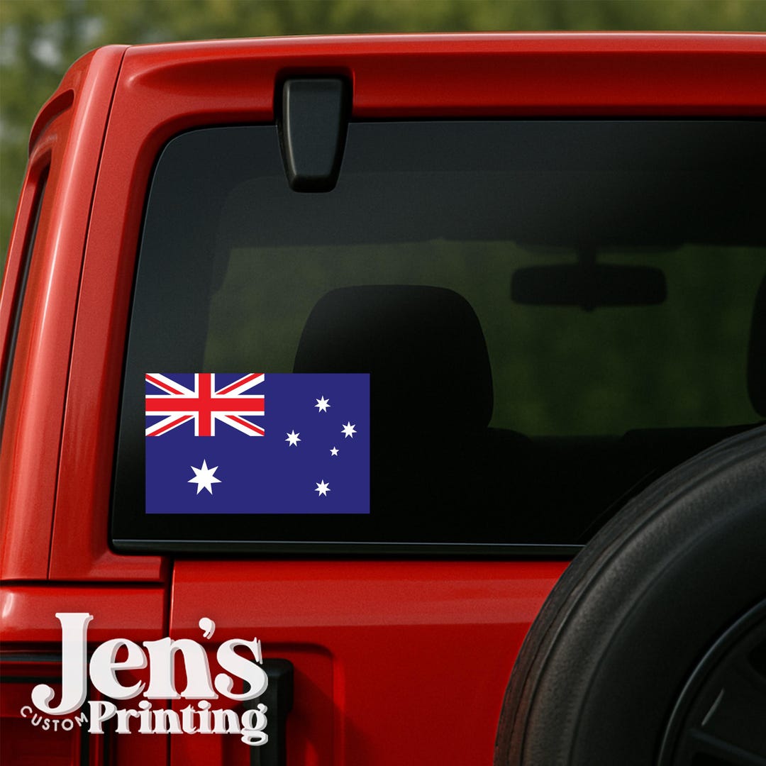 Australia Flag Decal: Waterproof Outdoor Vinyl - Etsy