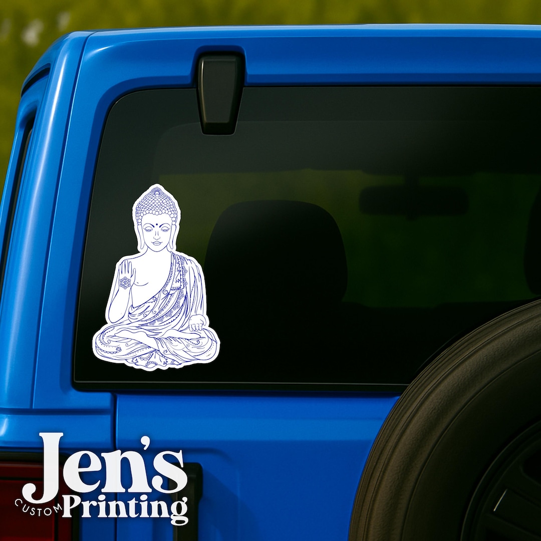 Colorful Gradient Buddha Decal: Spiritual Laptop Sticker - Etsy