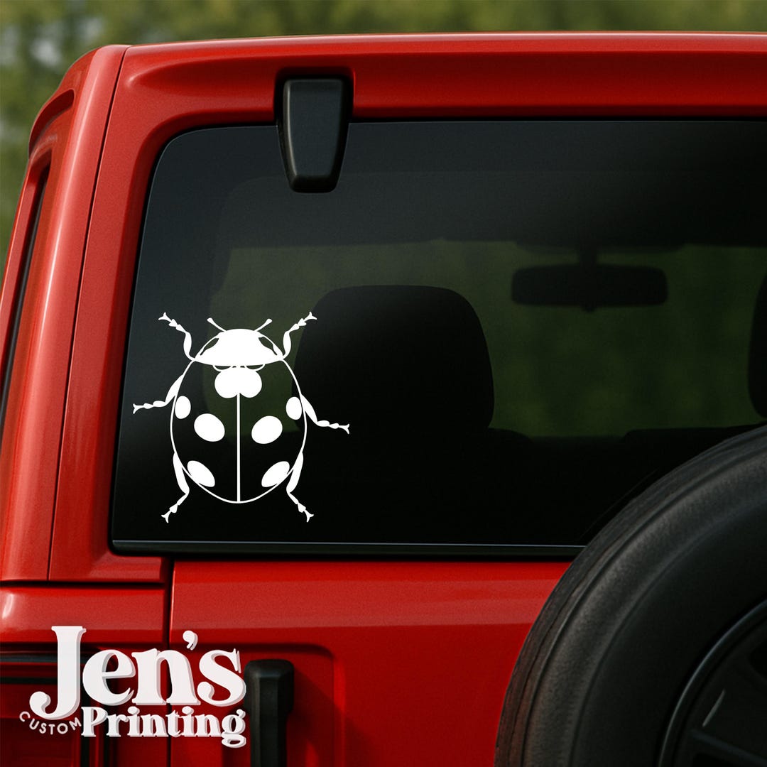 Ladybug Car Window Decal Lady Bug Car Decals - Etsy