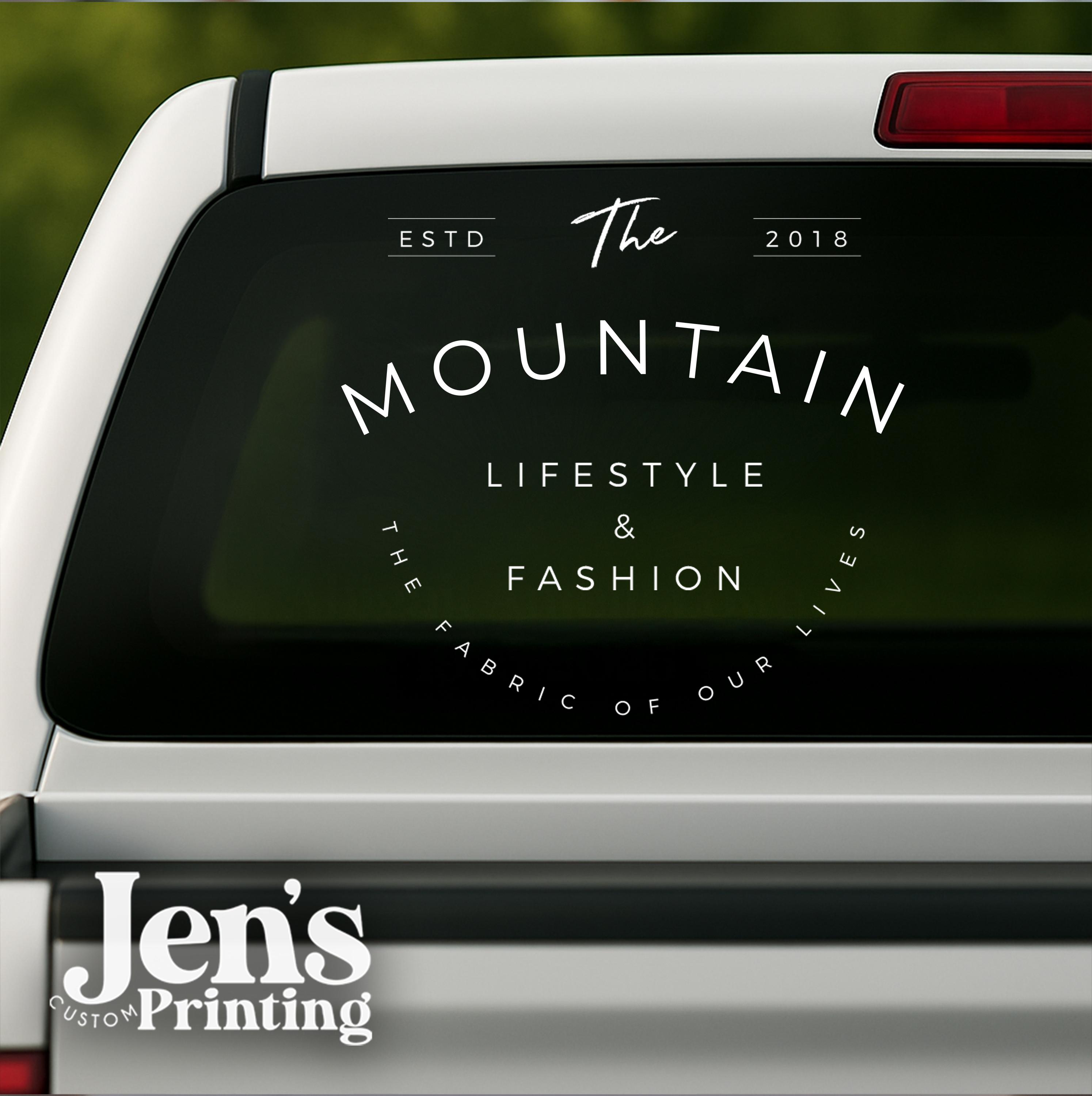 Custom Vinyl Logo Decals: Weatherproof Business Stickers - Etsy