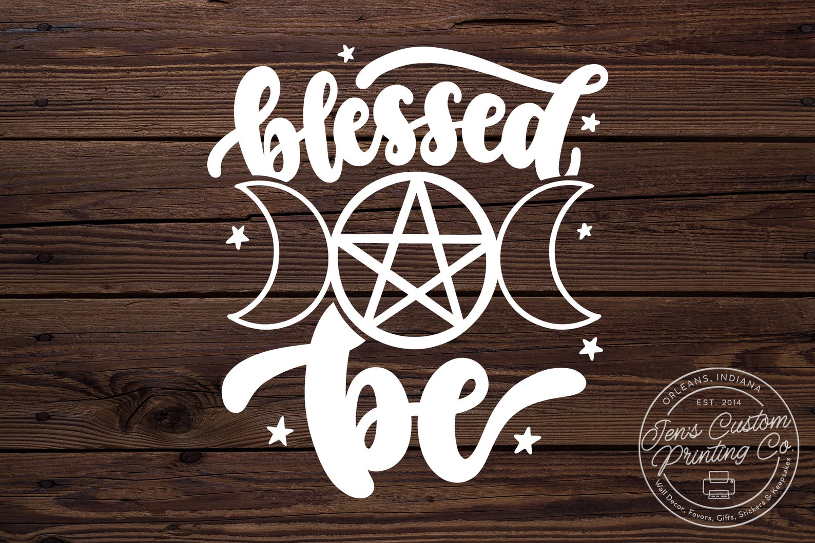 Blessed Be Car Decal Witch Sticker Wiccan Decal - Etsy