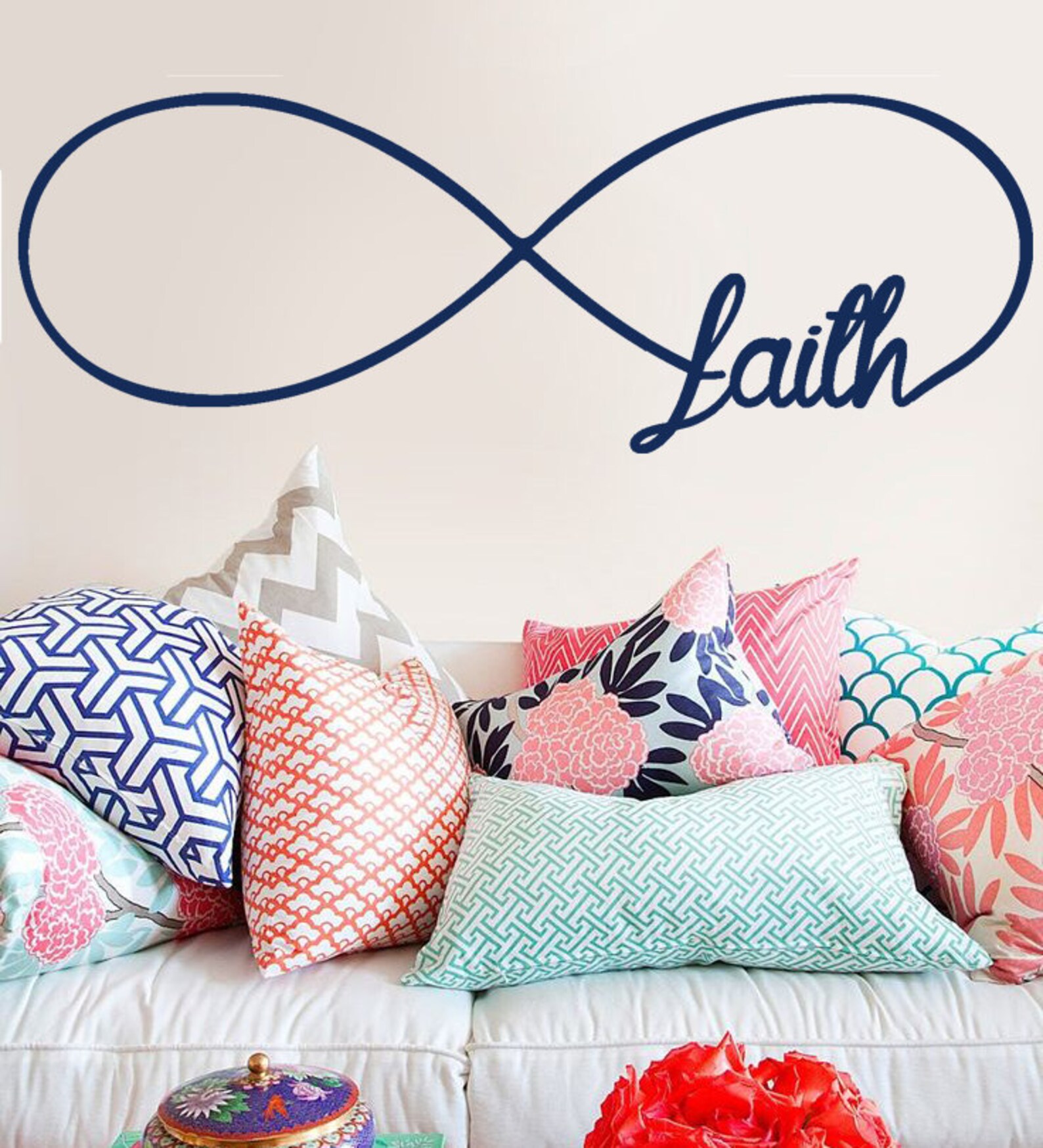 Infinity Faith Wall Decal Bedroom Wall Decals - Etsy