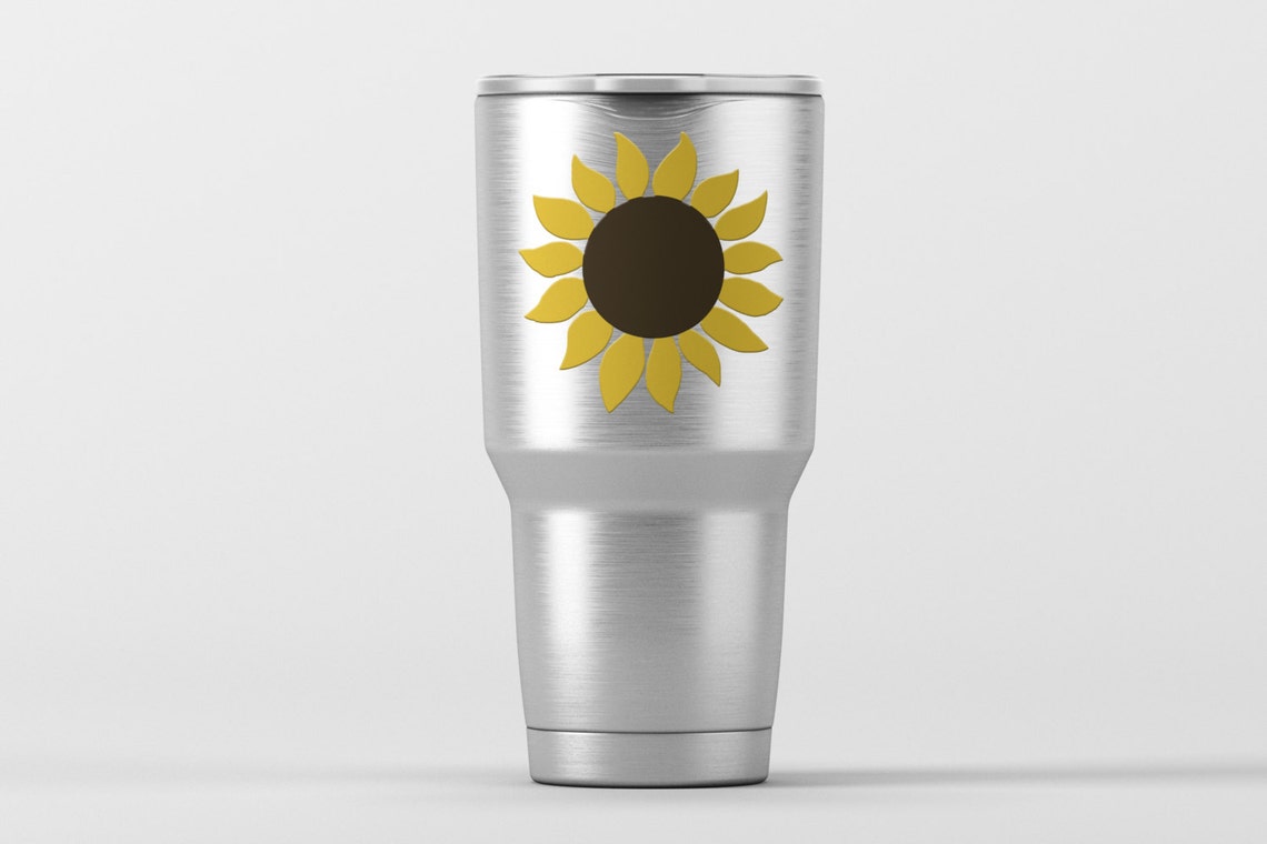 Sunflower Yeti Cup Decal Flower Car Window Decal Flowers - Etsy