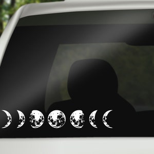 Moon Cycle Car Decal, Lunar Cycle, Astronomy Decal, Moon Sticker ...