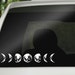 Moon Cycle Car Decal, Lunar Cycle, Astronomy Decal, Moon Sticker ...