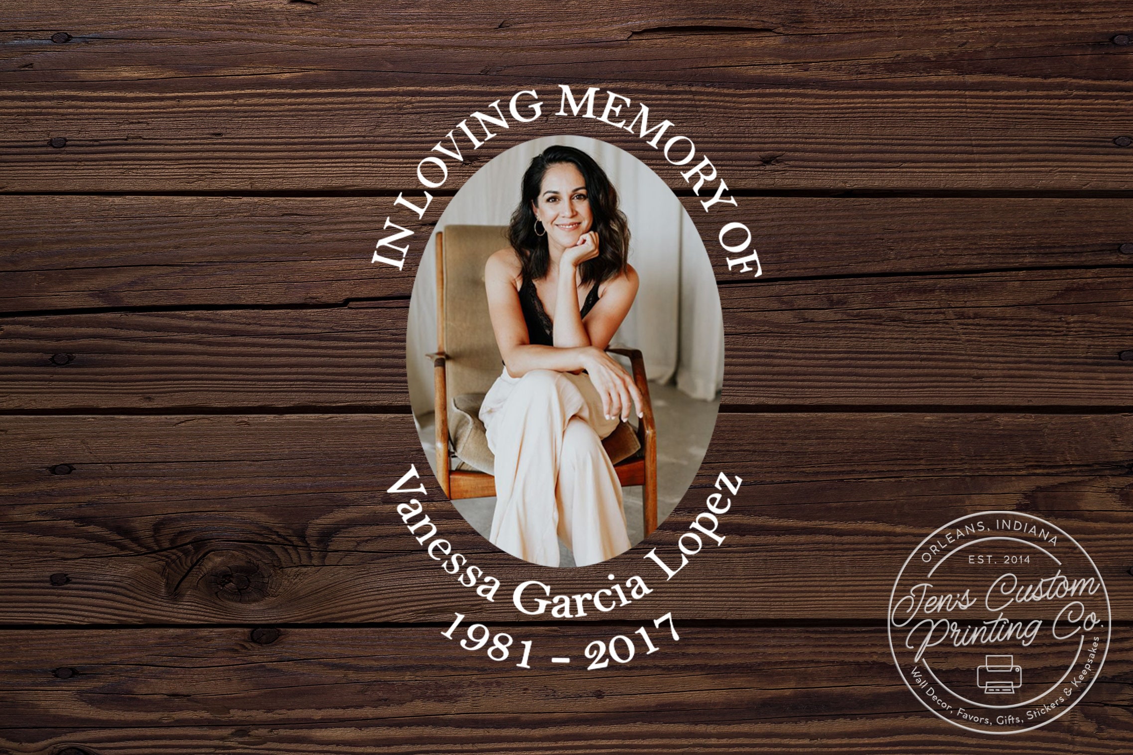Oval Photo Memorial Decal in Memory Sticker Funeral Gift - Etsy