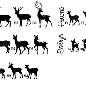 Deer Family Car Window Decal - Country Decal With Names & My Family - Etsy