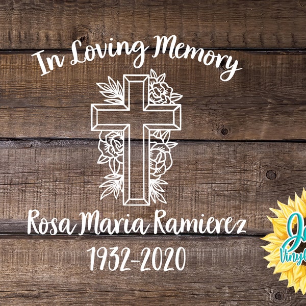 In Loving Memory Car Decal - Etsy