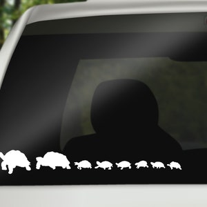 Turtle Family Car Window Decal | Turtle Family Decal | Turtle Decal ...