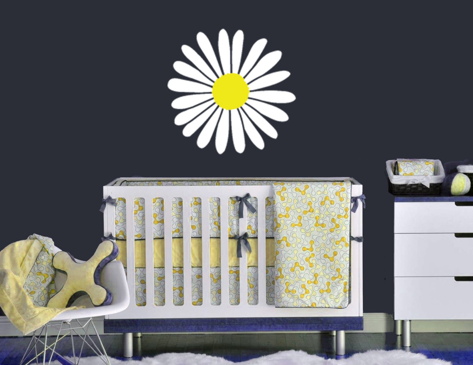 Daisy Wall Decal | Flower Decal - Etsy