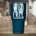 Wild and Free Vinyl Decal - Etsy