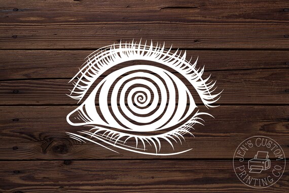 Psychedelic Spiral Eye Hypnotized Waterproof Vinyl Decal - Etsy
