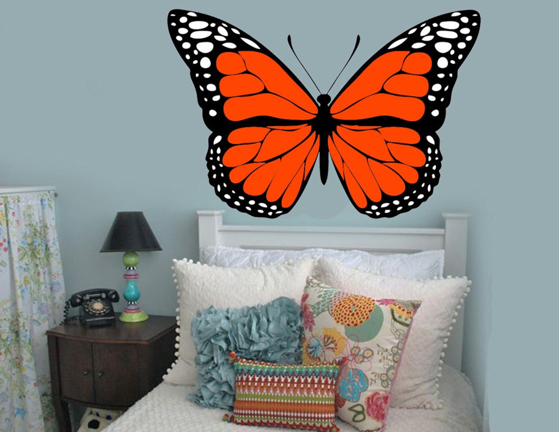 Butterfly Wall Decals Colorful Monarch Butterfly Wall Decal - Etsy