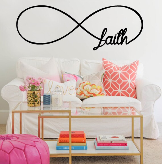 Infinity Faith Wall Decal Bedroom Wall Decals | Etsy