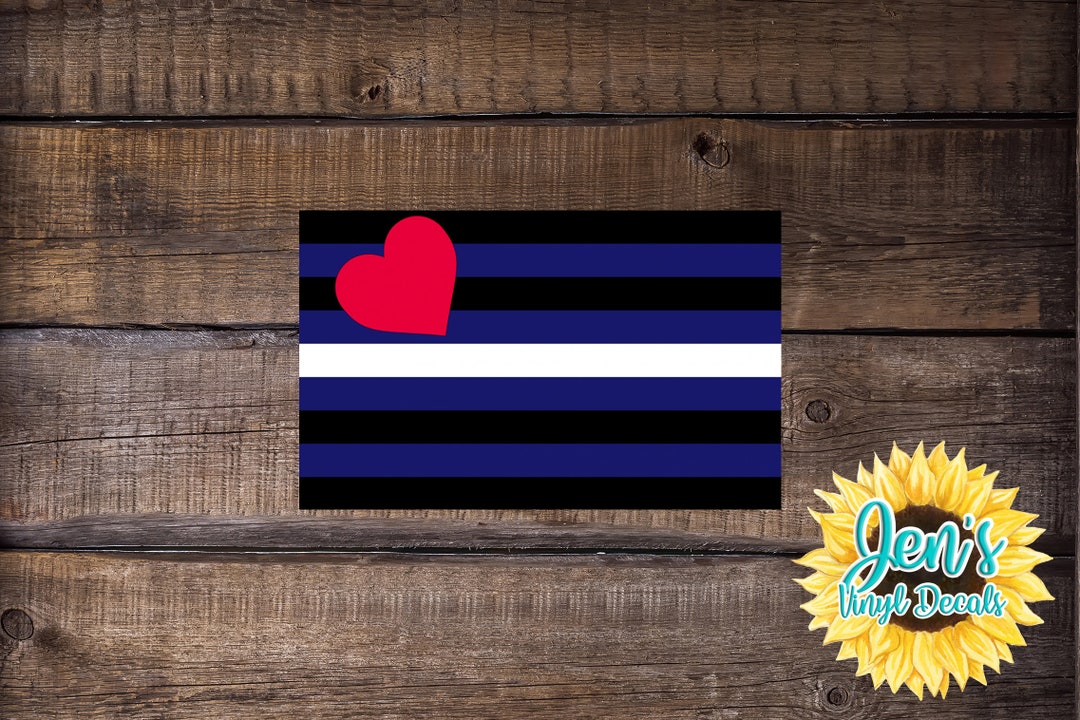 Leather Latex And Bdsm Pride Flag Decal Waterproof Blue Black White
