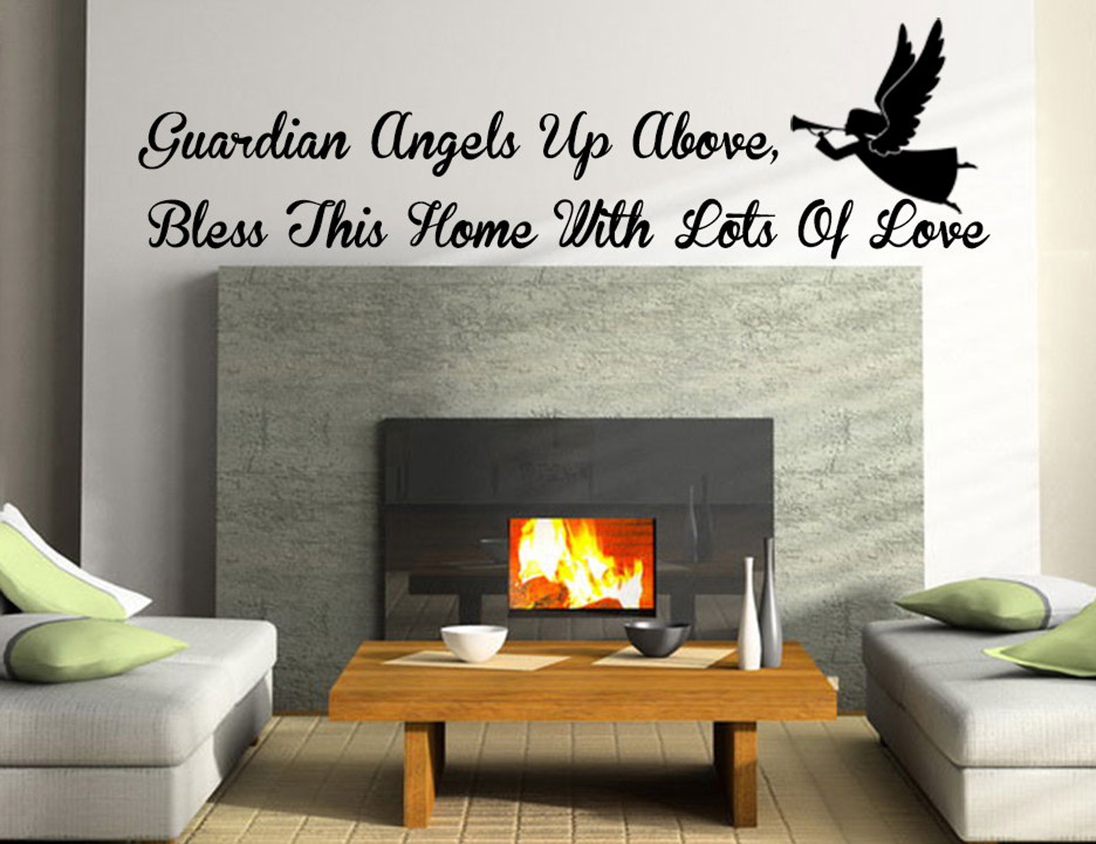 Guardian Angels up Above Bless This Home With Lots of Love - Etsy