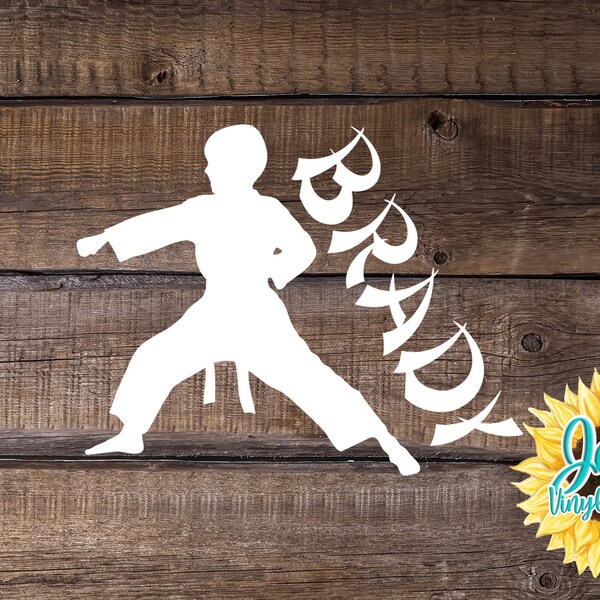 Karate Car Decal - Etsy