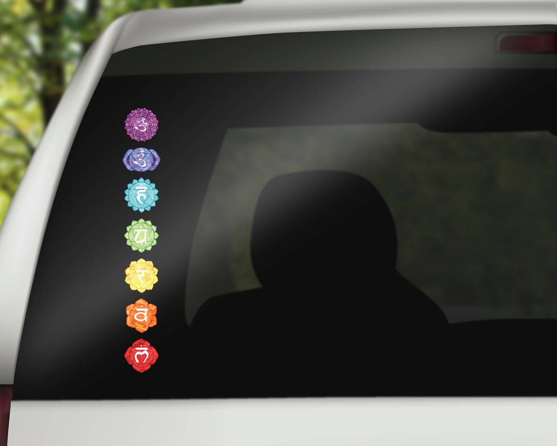 Watercolor Chakras Car Decal 7 Chakras Spiritual Decal - Etsy