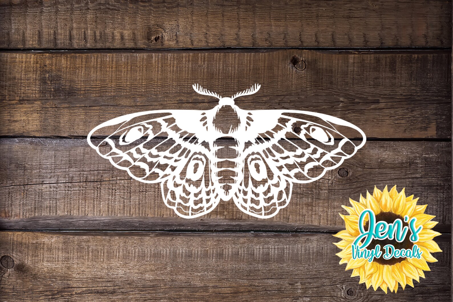 Moth Car Window Decal Moth Car Decals Moth Sticker - Etsy