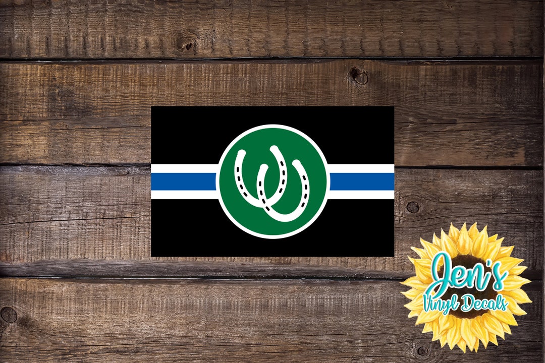 Pony Play Pride Flag Decal (waterproof) Black, Blue, White Anf Green ...
