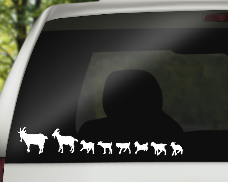 Goat Family Car Window Decal Goat Family Decal Goat Decal - Etsy