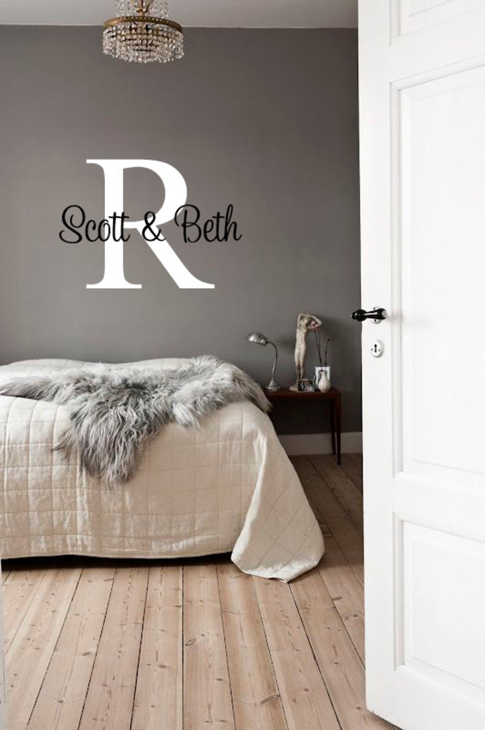 Couple Name Wall Decal Wedding Gift Family Name Wall Decal - Etsy