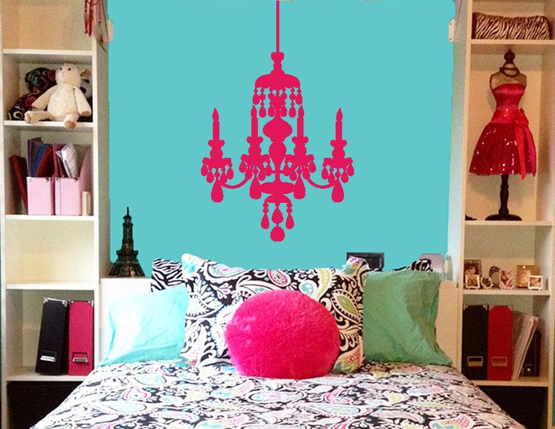 Chandelier Wall Sticker Victorian Chandelier Decal Wall - Etsy