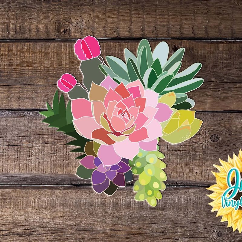 Succulent Decal - Etsy